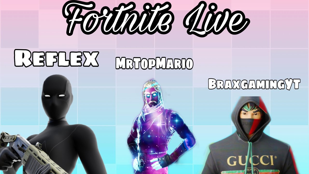 playing fortnite with friends live - YouTube