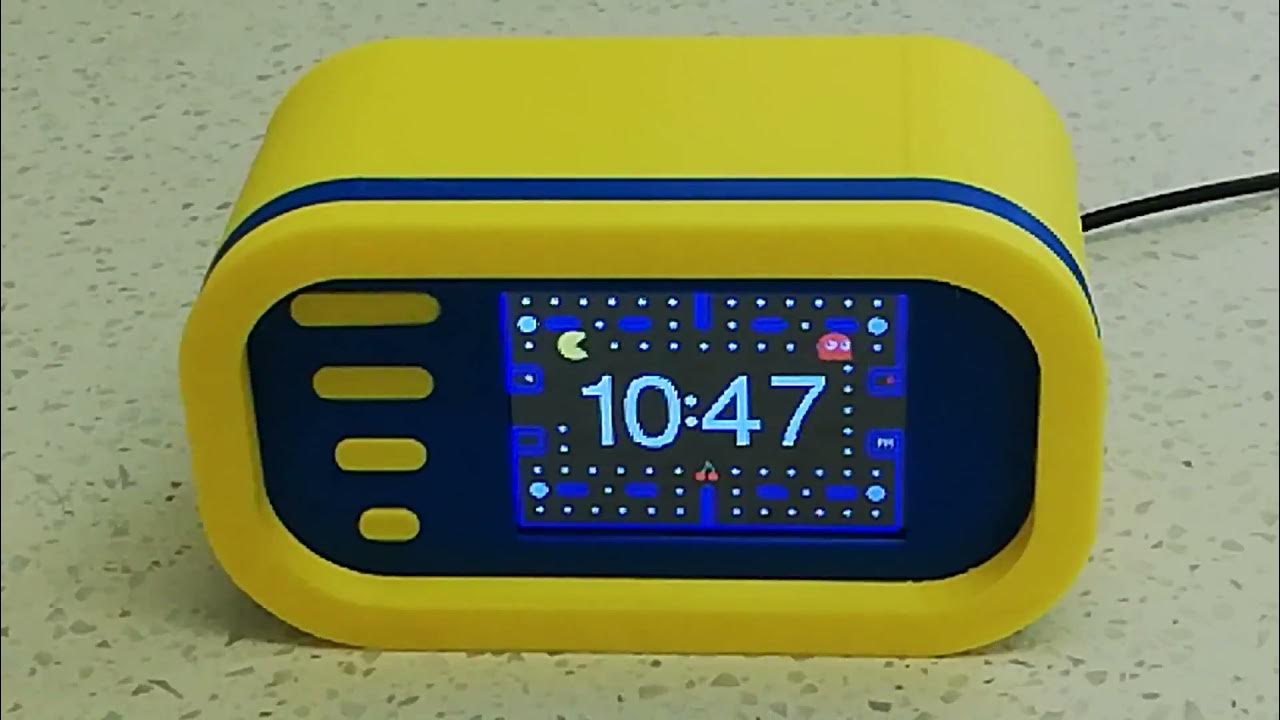 ESP32 Pacman Clock startup sequence - YouTube