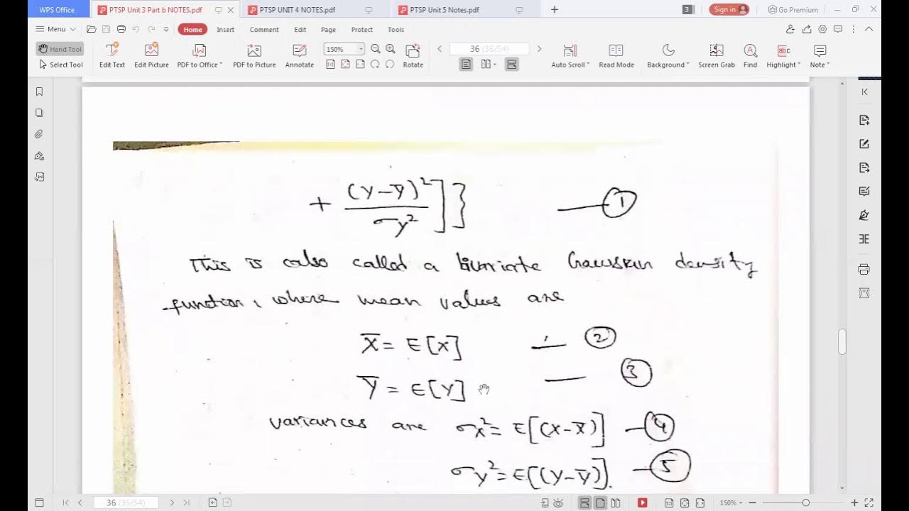 Jointly Gaussian random variables - YouTube