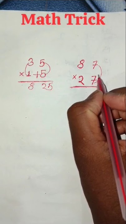 Math Trick I Shortcut tricks to multiply 2 two digit number#multiplication #shortcutmath - YouTube