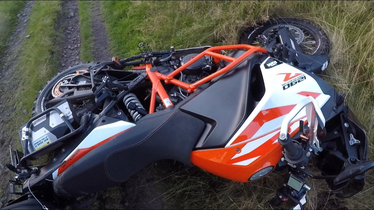 KTM 1290 hits the deck again!!! - YouTube