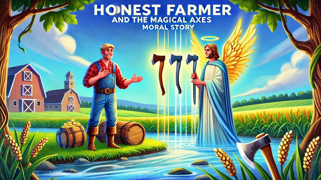 The Honest Farmer and the Magical Axes | A Story of Honesty and Reward ...