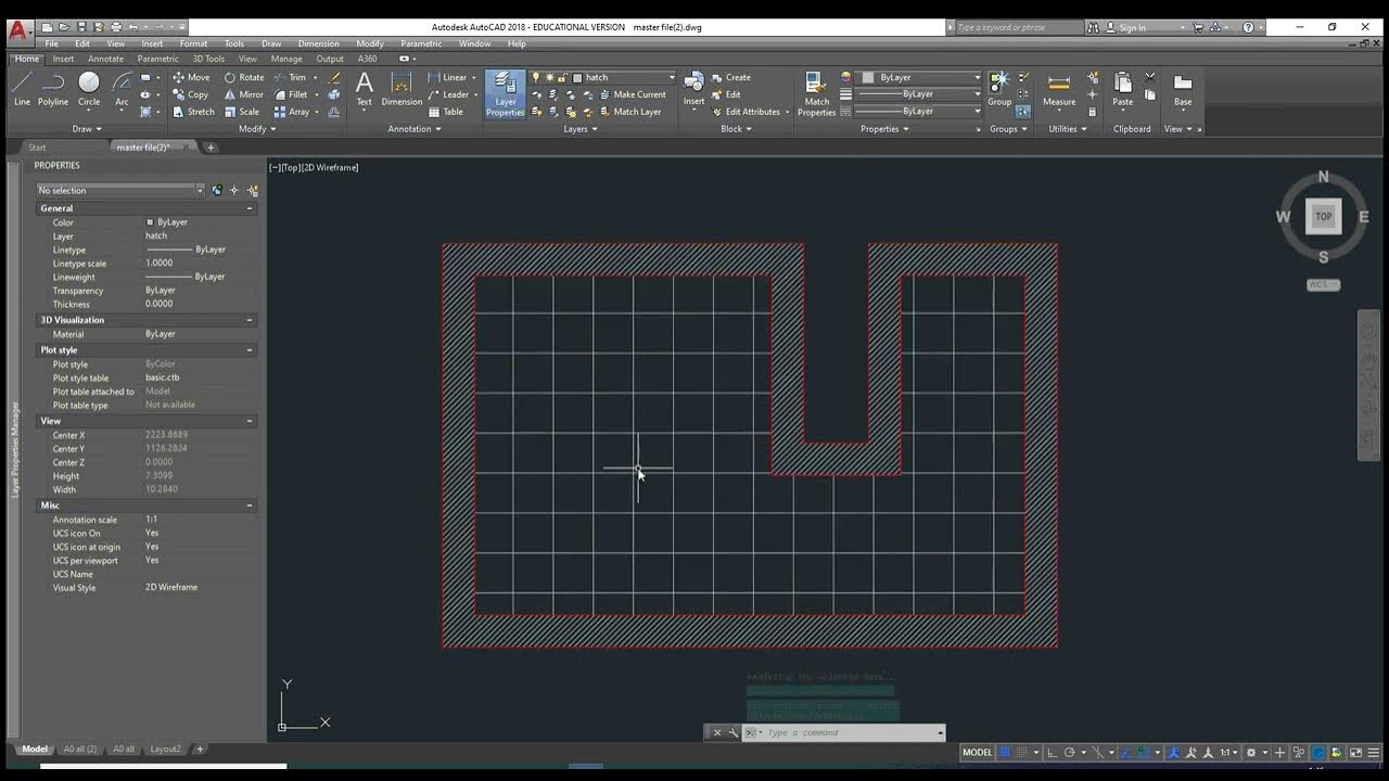 AutoCAD tutorial - Hatch - YouTube