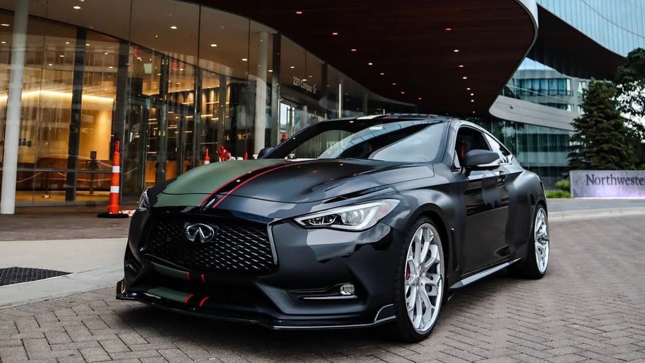 FIRST IN THE WORLD TWO TONE CAMO WRAPPED INFINITI Q60 RS! - YouTube