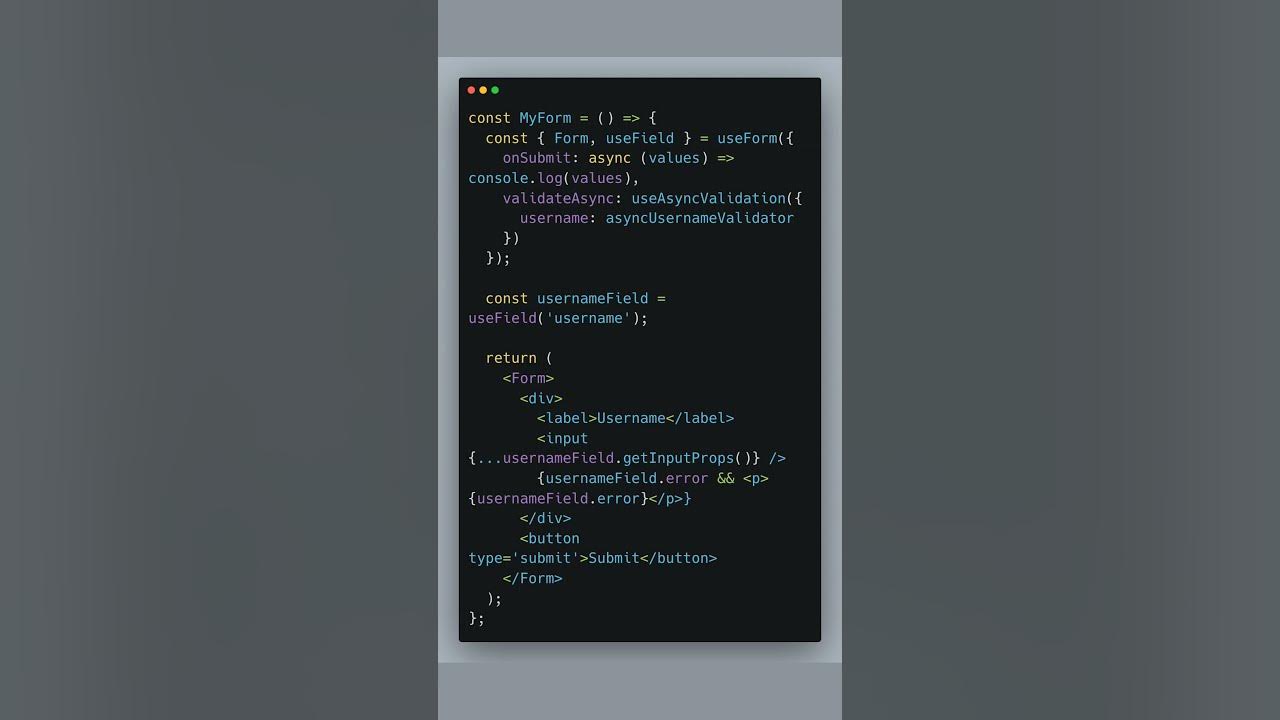 Master Async Form Validation with TanStack #WebDevelopment - YouTube
