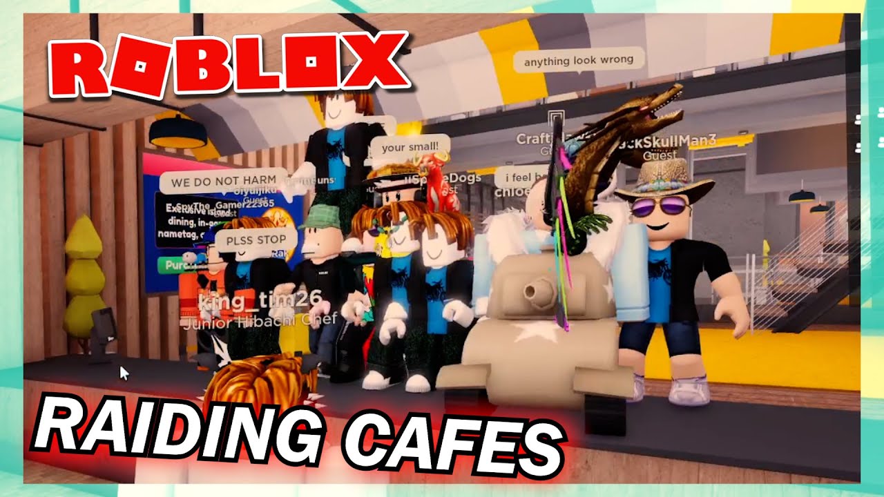 i raided roblox cafe games... - YouTube