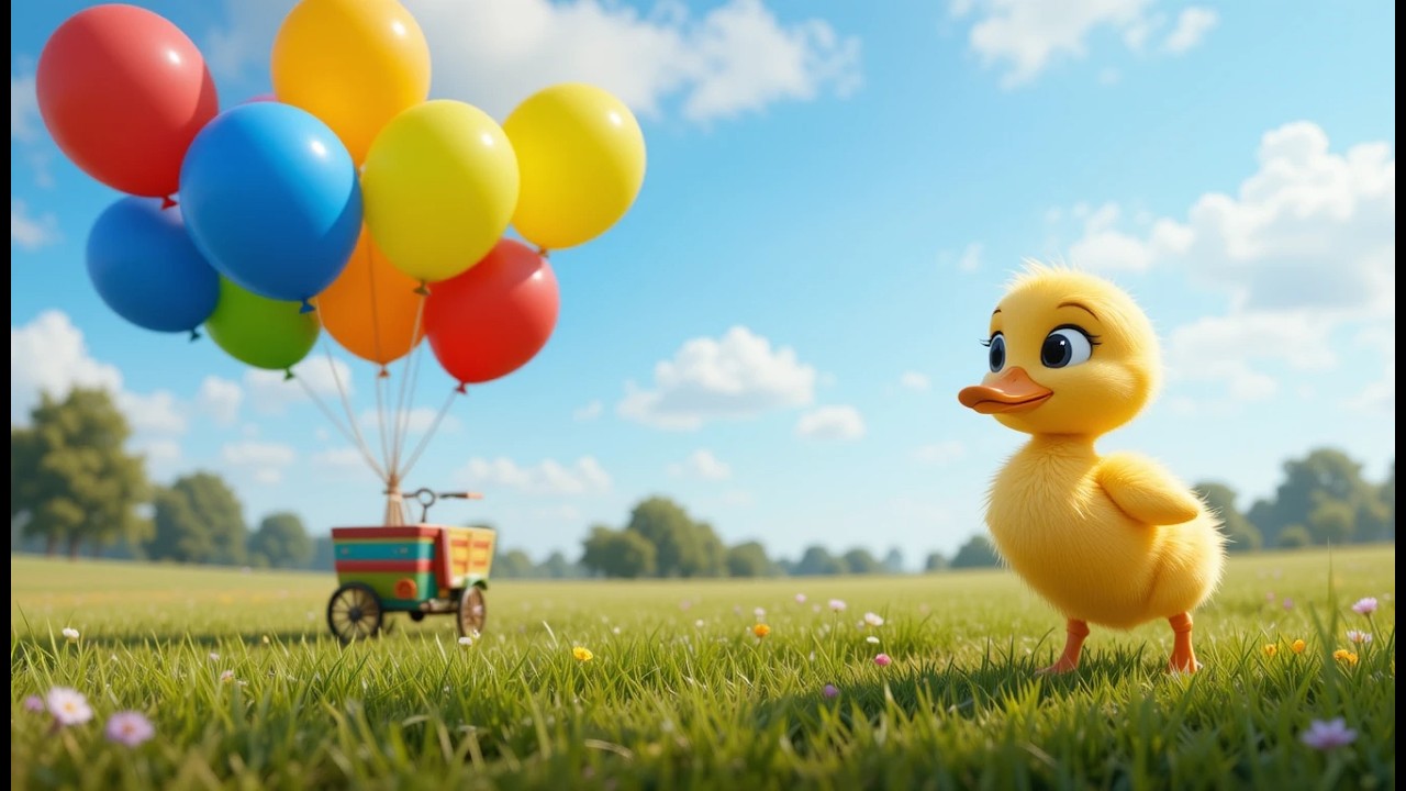 5 Little Ducks | Cute Animated Nursery Rhyme for Kids | Baby Ducks Come ...