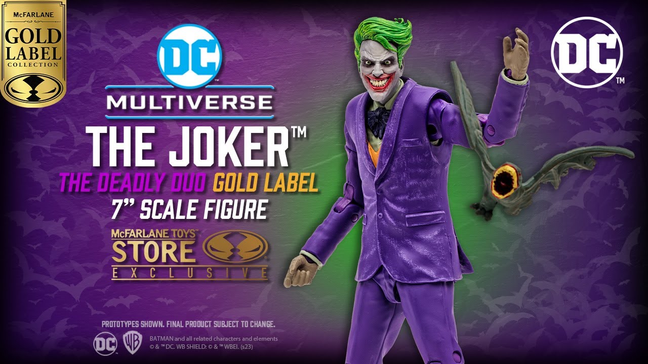 NEW DC Multiverse™ The Joker™ The Deadly Duo Gold Label 7" Scale Figure ...