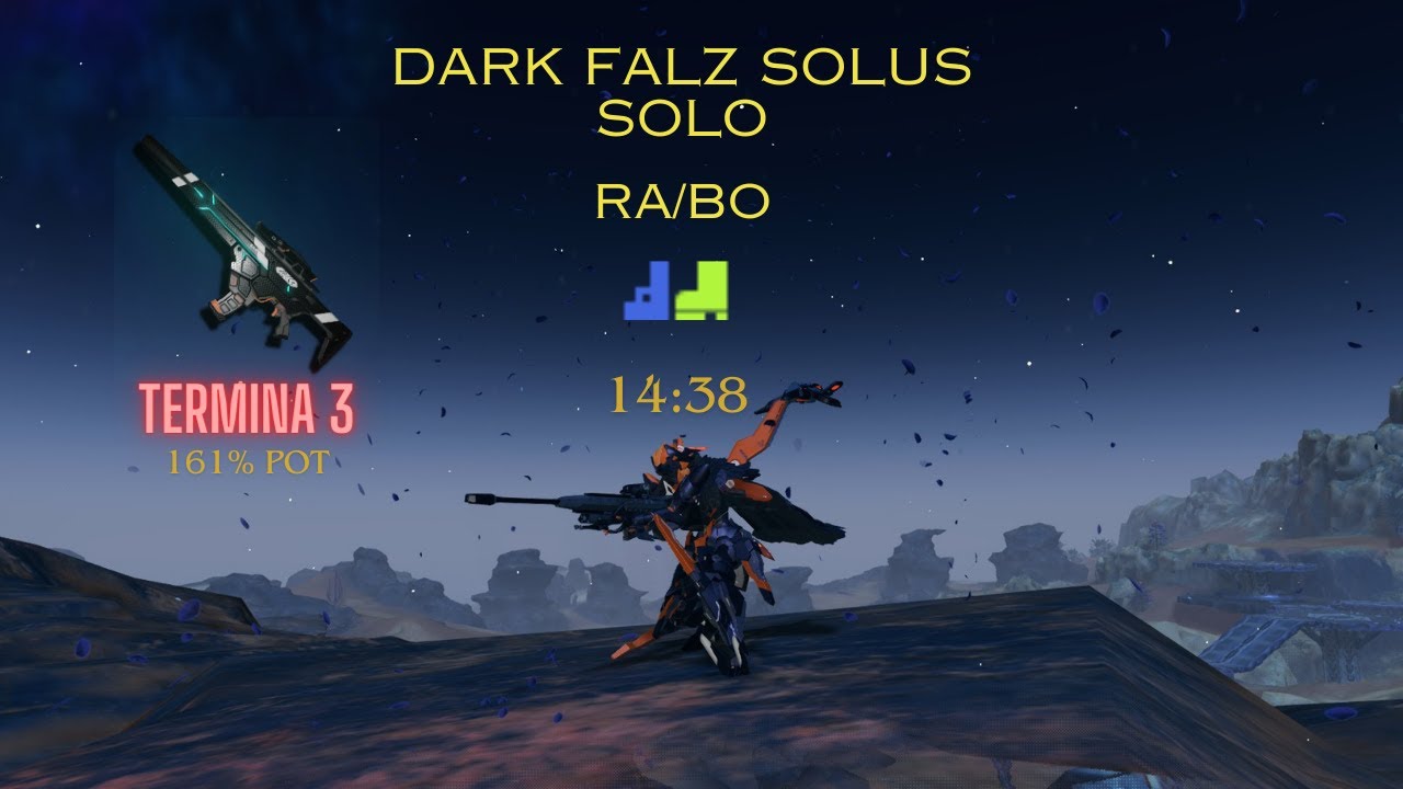 [PSO2:NGS] Dark Falz Solus Solo Ra/Bo LVL 80 (14:38) Ship 4 - YouTube