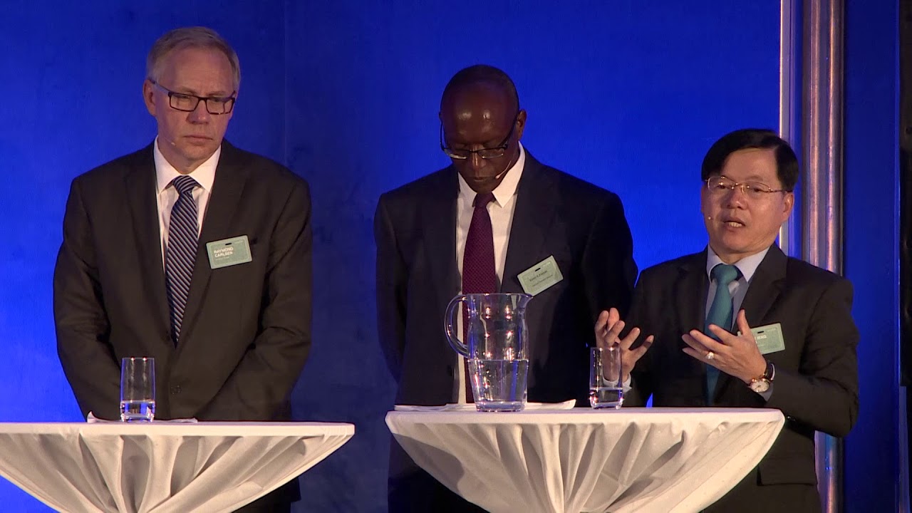 Norfund conference 2017: Raymond Carlsen, Kevin Kuruaki, Hout Ieng Tong ...