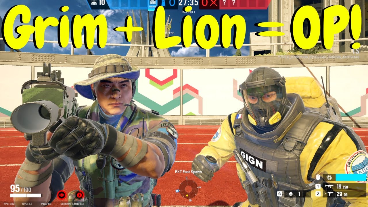 The Grim Lion Combo in Rainbow Six Siege (Brutal Swarm Gameplay) - YouTube