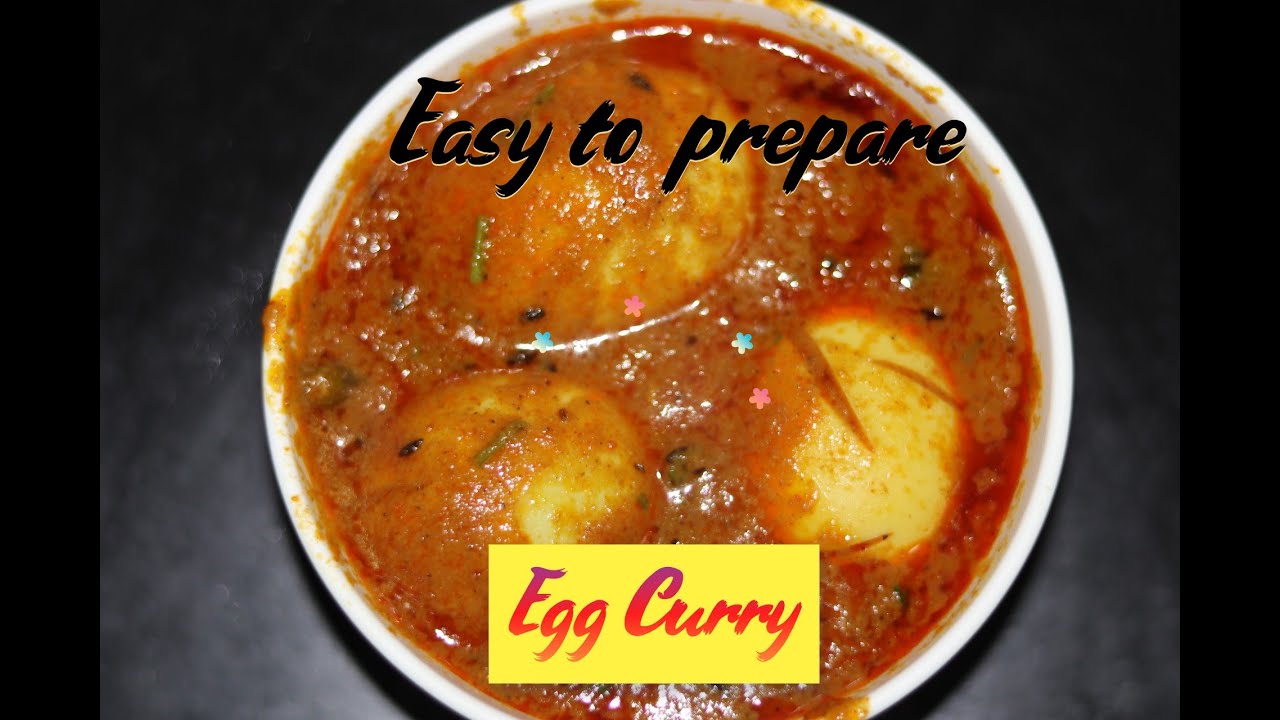 Egg curry | Lunch & Dinner Curry | Delicious and Quick to prepare ...