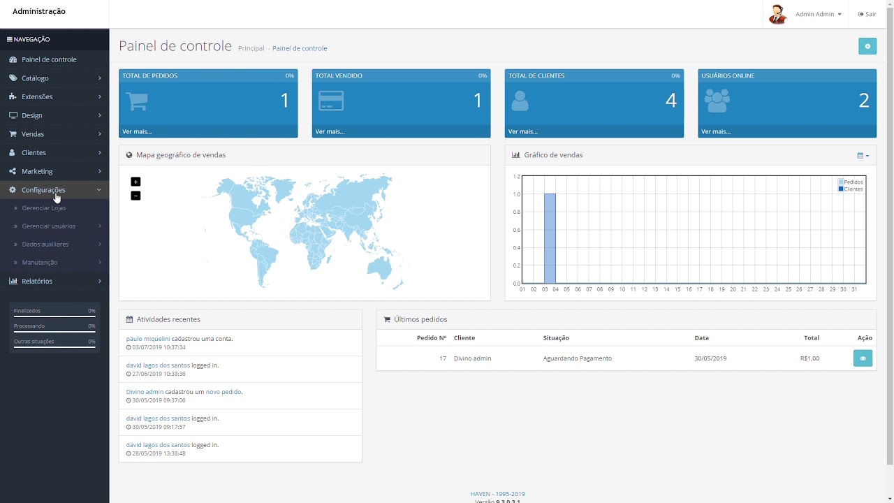 Configurando sua Loja Virtual - Haven - YouTube