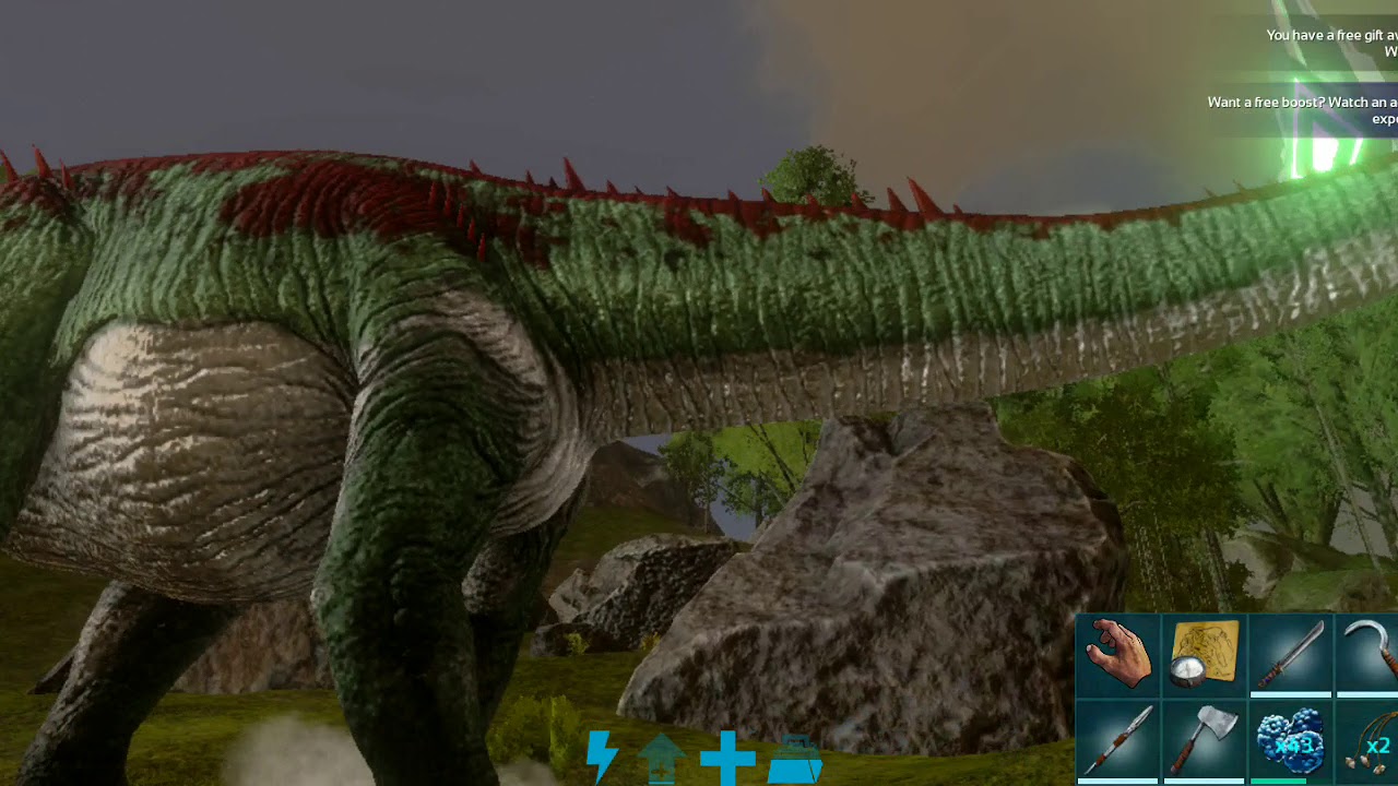 Taming long neck dino and flying dino [Ark survival mobile] - YouTube