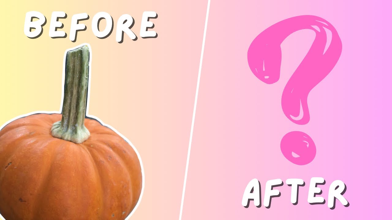 Customizing A Mini Pumpkin Into A Cartoon Character 🎃 - YouTube