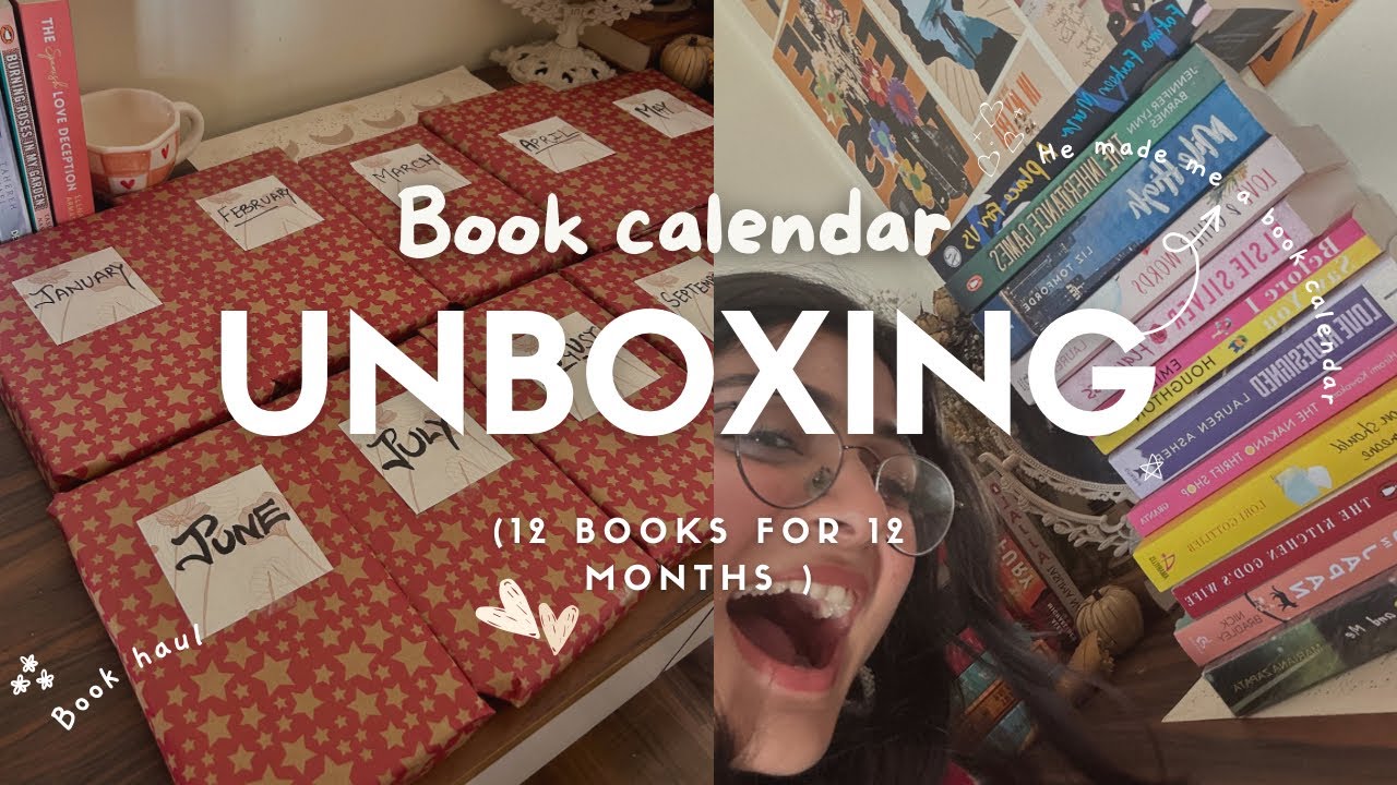 Unboxing my book calendar 🌷📖📚 12 books for 12 months || Random book ...