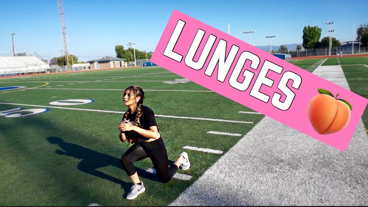 Lunges Across The Football Field CHALLENGE - YouTube