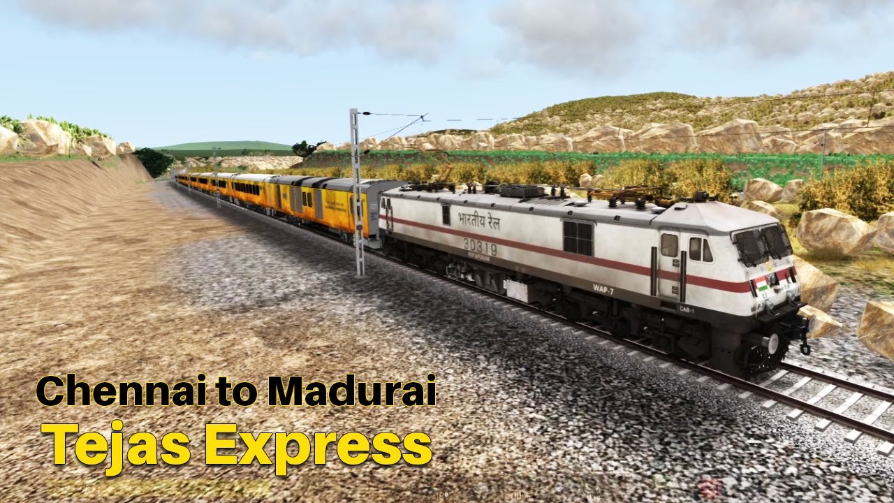 22672 Chennai Egmore Tejas Express | Train Simulator | Indian Train ...