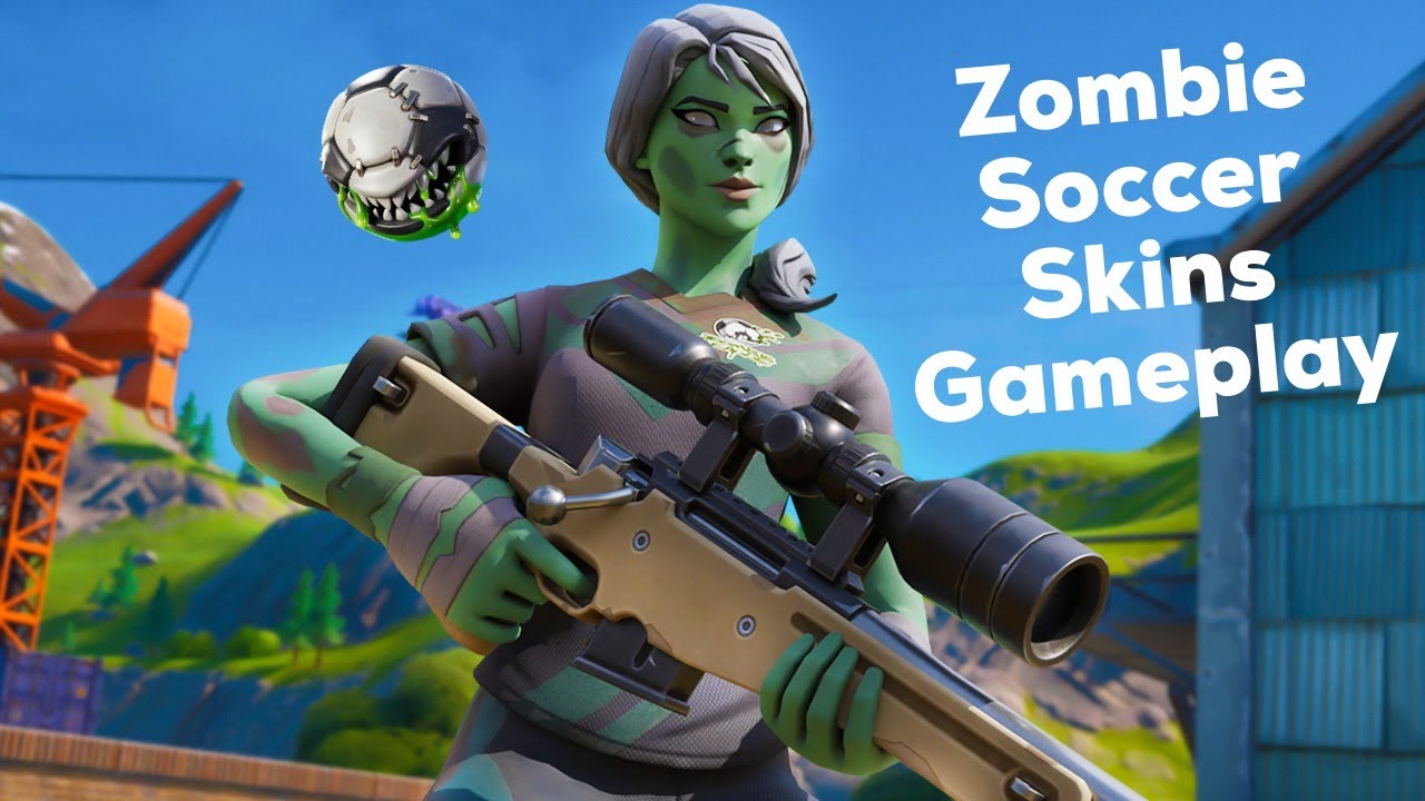 FORTNITE ZOMBIE SOCCER SKINS GAMEPLAY - PUTRID PLAYMAKER - DECAYING ...