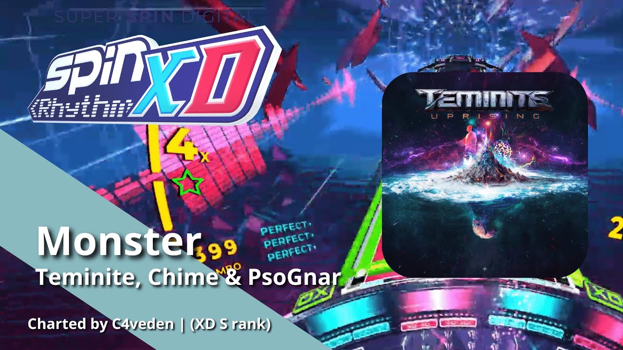 Spin Rhythm XD | "Monster" - Teminite, Chime & PsoGnar (XD S Rank ...