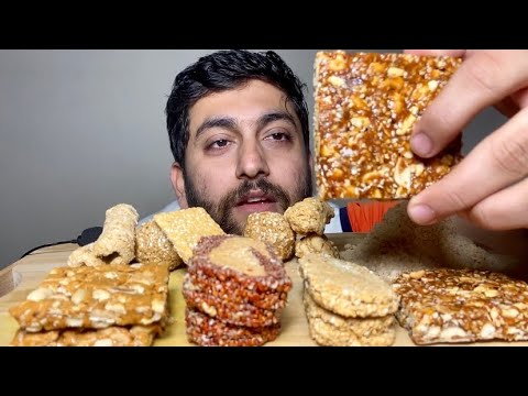 DIFFERENT TYPES OF GAJAK'S/ INDIA WINTER SPECIAL DESSERTS | MUKBANG ...