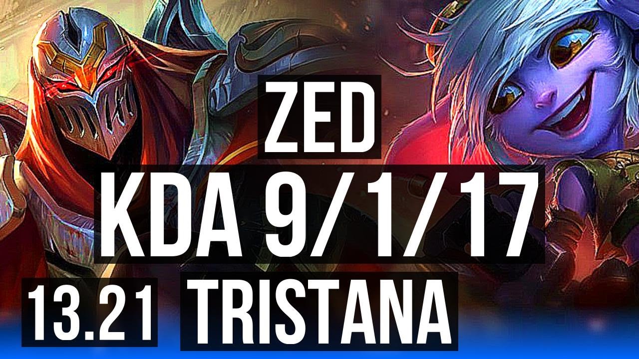 ZED vs TRIST (MID) | 9/1/17, 1.4M mastery, 600+ games, Legendary | KR ...