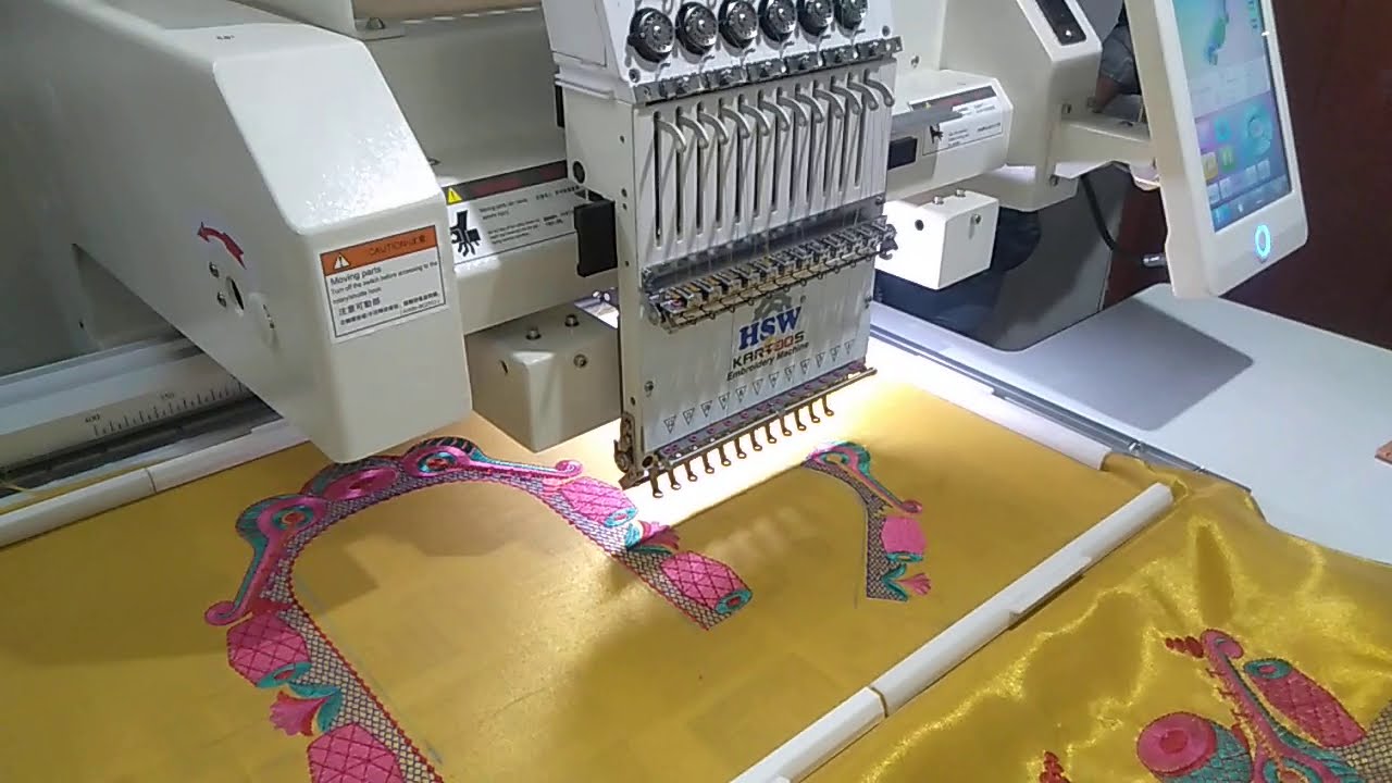 Computerized Embroidery Machine(HSW) Tamilnadu call 9944194550 - YouTube