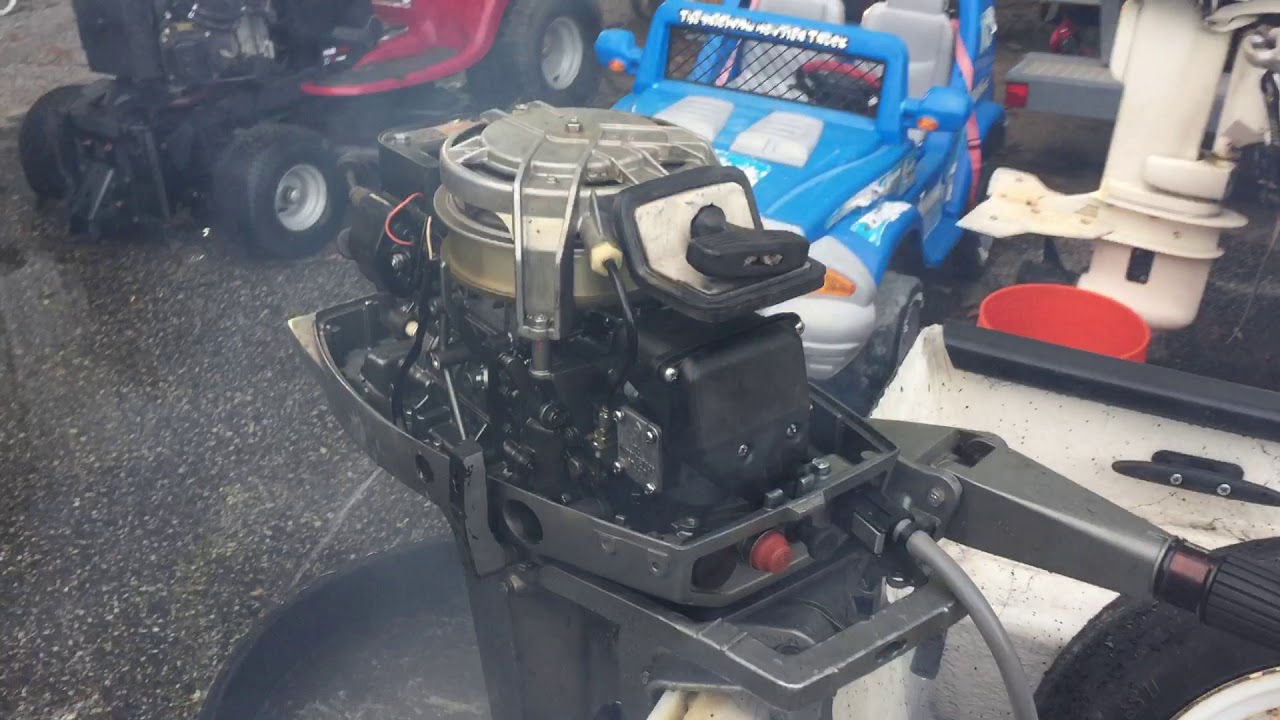 1988 Mariner 15 hp outboard for sale - YouTube