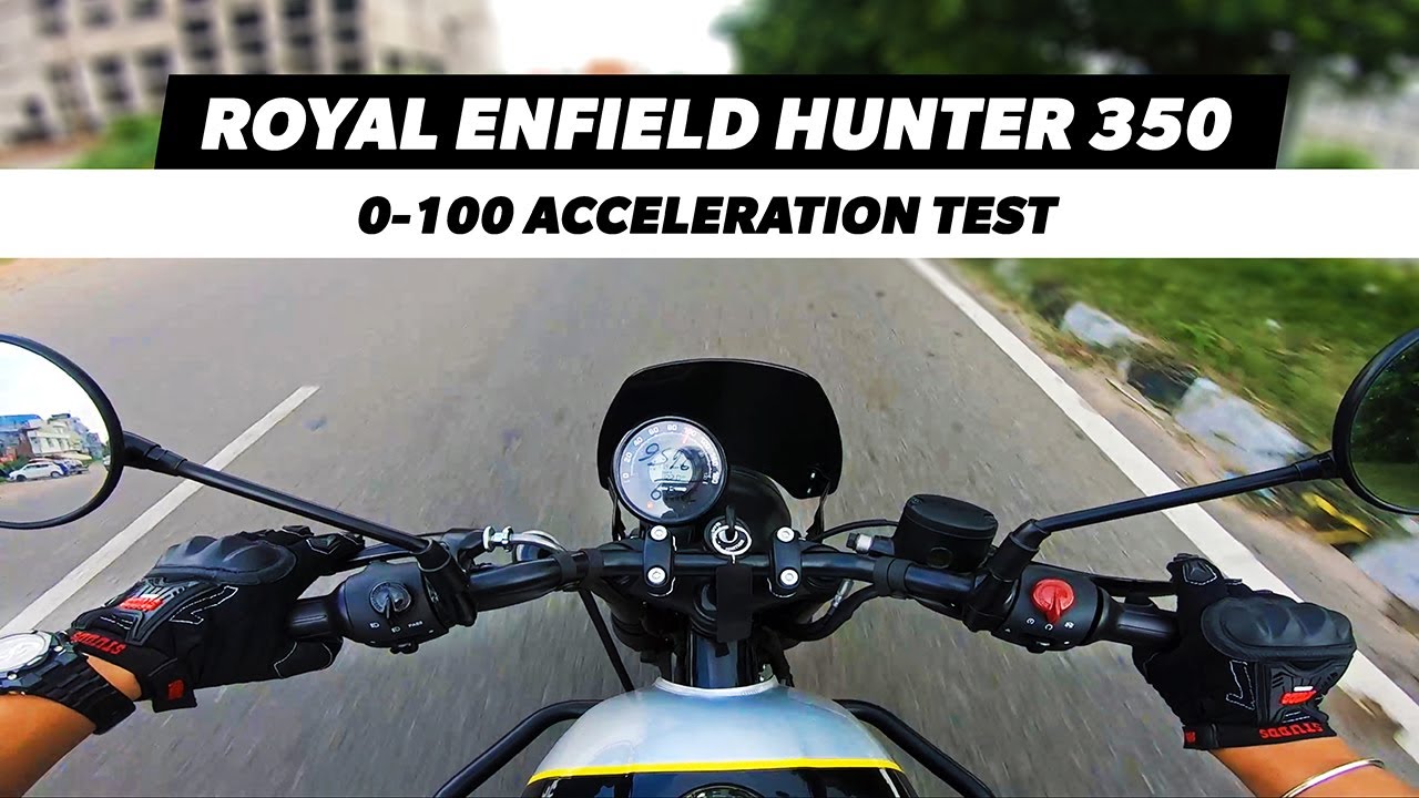 0 to 100 Test | Royal Enfield HUNTER 350 | Tech Tripper - YouTube