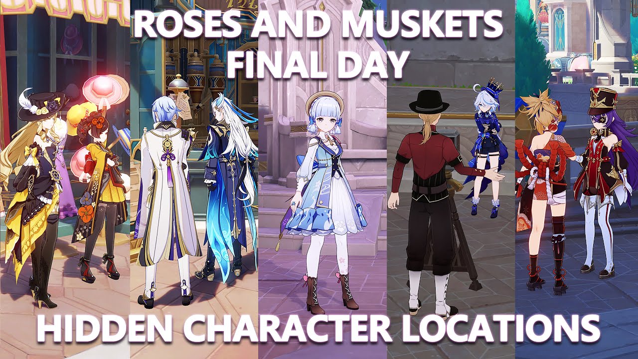 All Characters Secret Locations & Dialogues 4K Roses and Muskets Day 5 ...