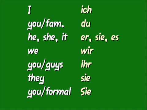 German grammar personal pronouns - madnesslopi
