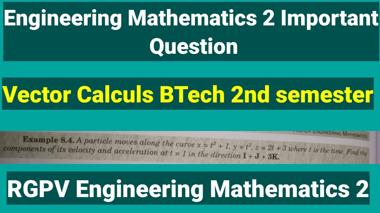 Engineering Mathematics 2 Important Question || RGPV Engineering ...