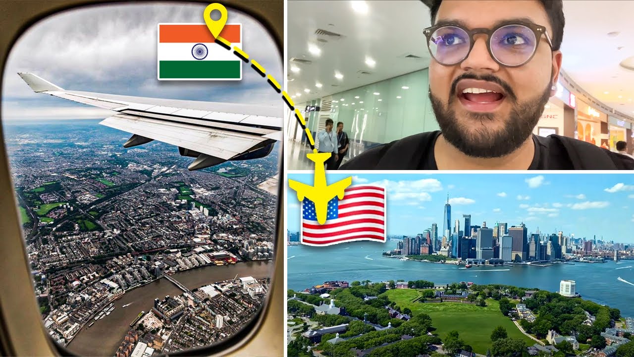 DELHI TO USA - VLOG 1 - YouTube