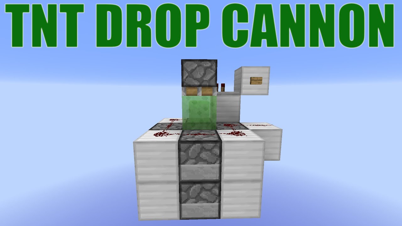 TNT DROP CANNON (EXTREME ACCURACY TO 1 BLOCK WIDE) - YouTube