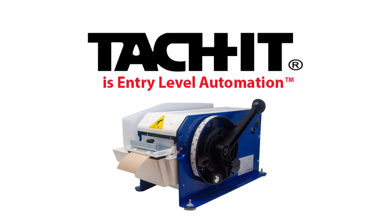 Tach-It WAT-M - Manual Water Activated Tape Dispenser - YouTube