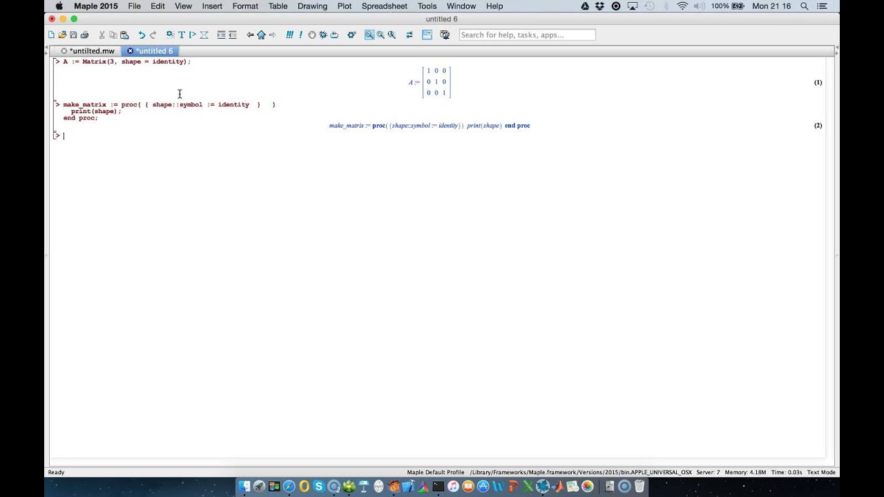 Maple Programming 36 keyword parameters - YouTube