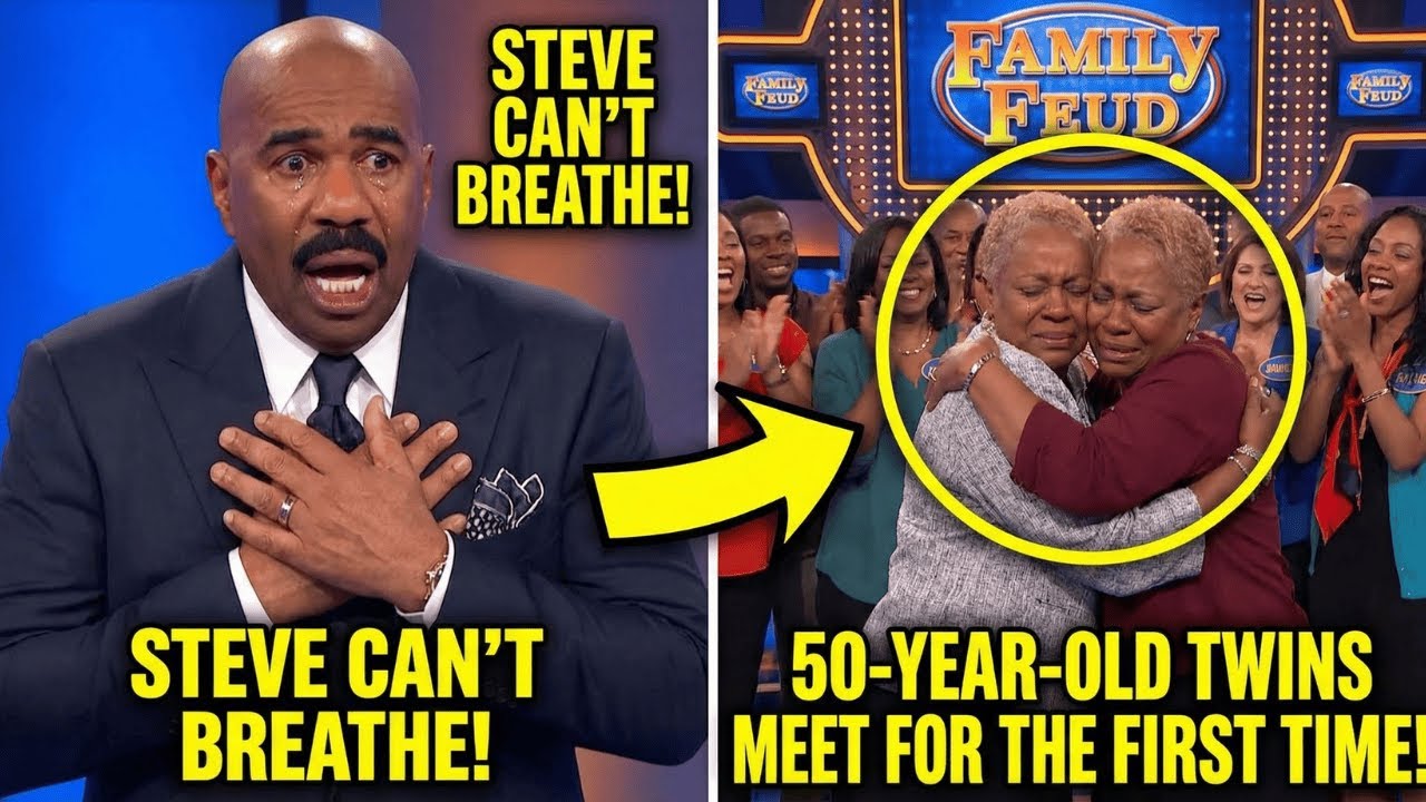 Steve Harvey Can’t Breathe After 50-Year-Old Twins Meet for the FIRST ...