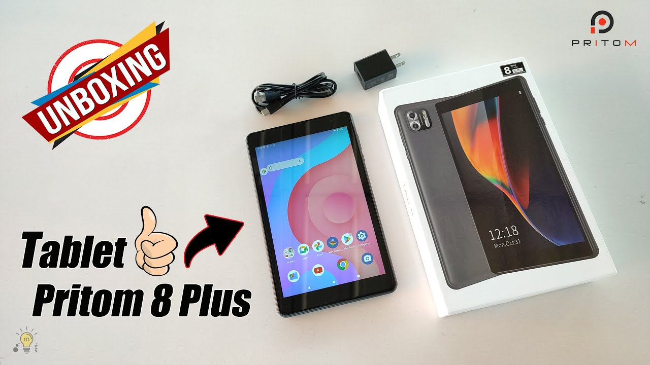 Unboxing Tablet Pritom tab 8 Plus - Bom e barato. O Queridinho do Brasil - YouTube