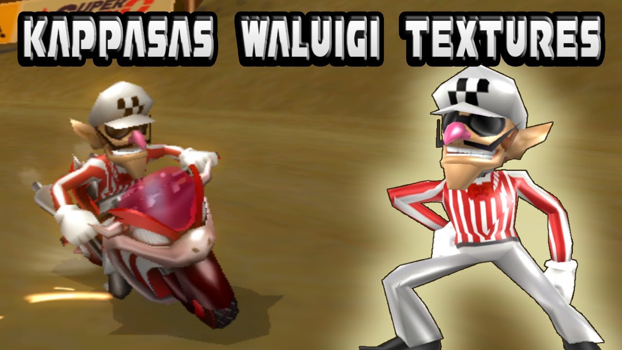 KappASA's Custom MKWii Waluigi Texture Mod - YouTube