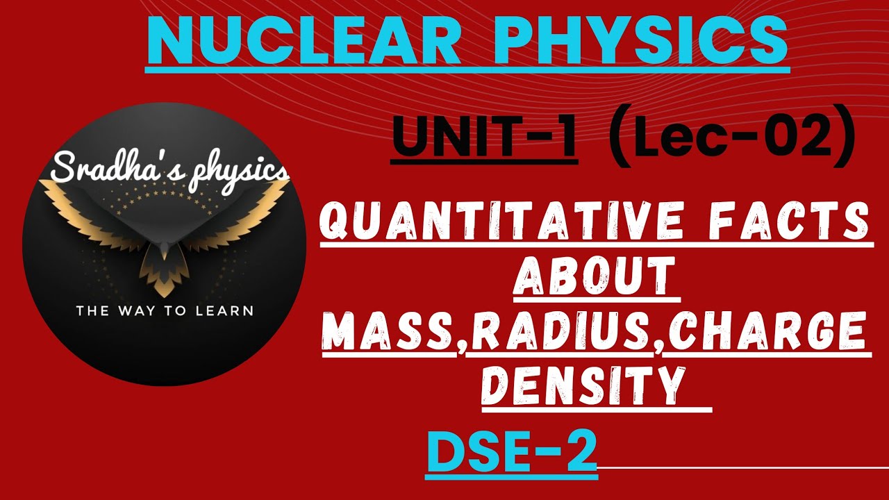 Nuclear mass।।Nuclear radius,size।।Nuclear density।। - YouTube