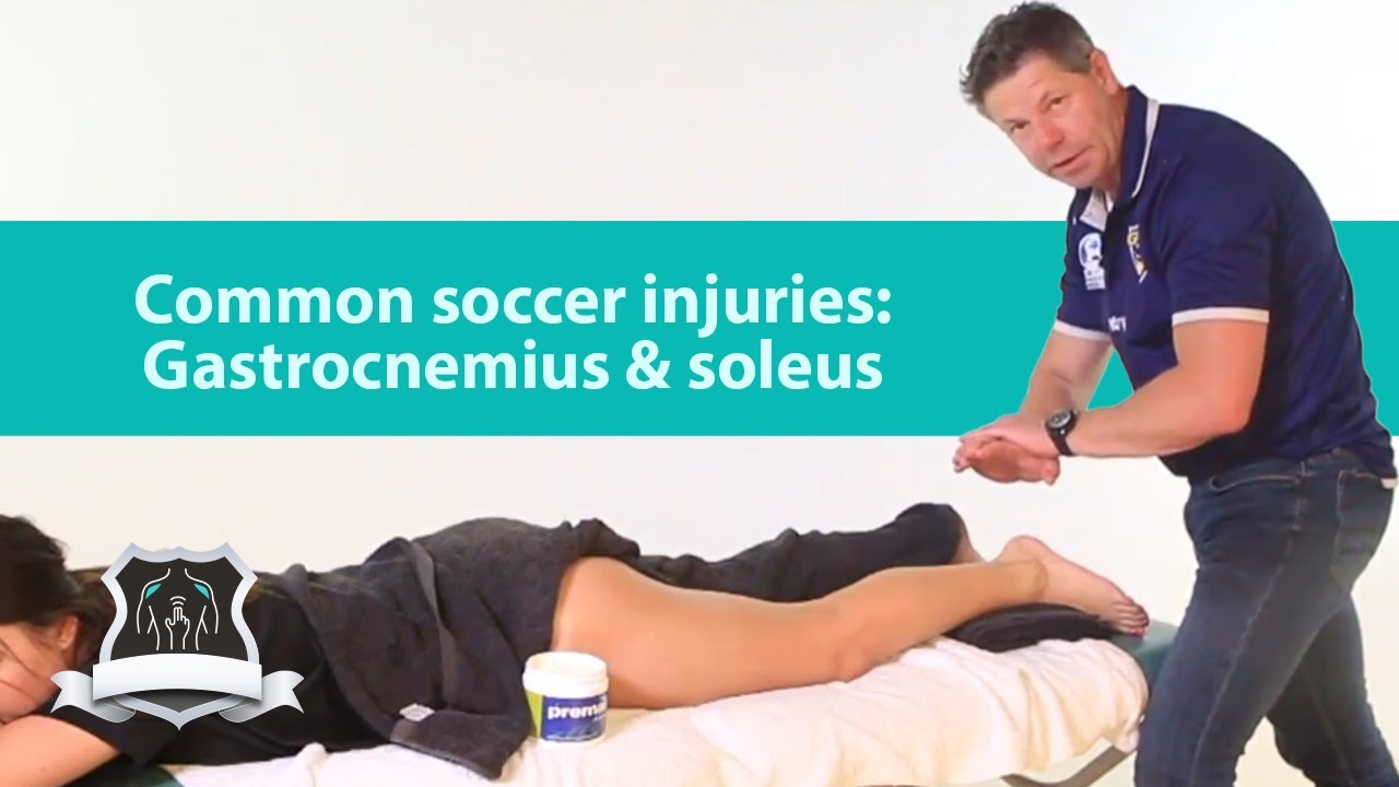 Gastrocnemius and soleus | Sports massage for footballers - YouTube