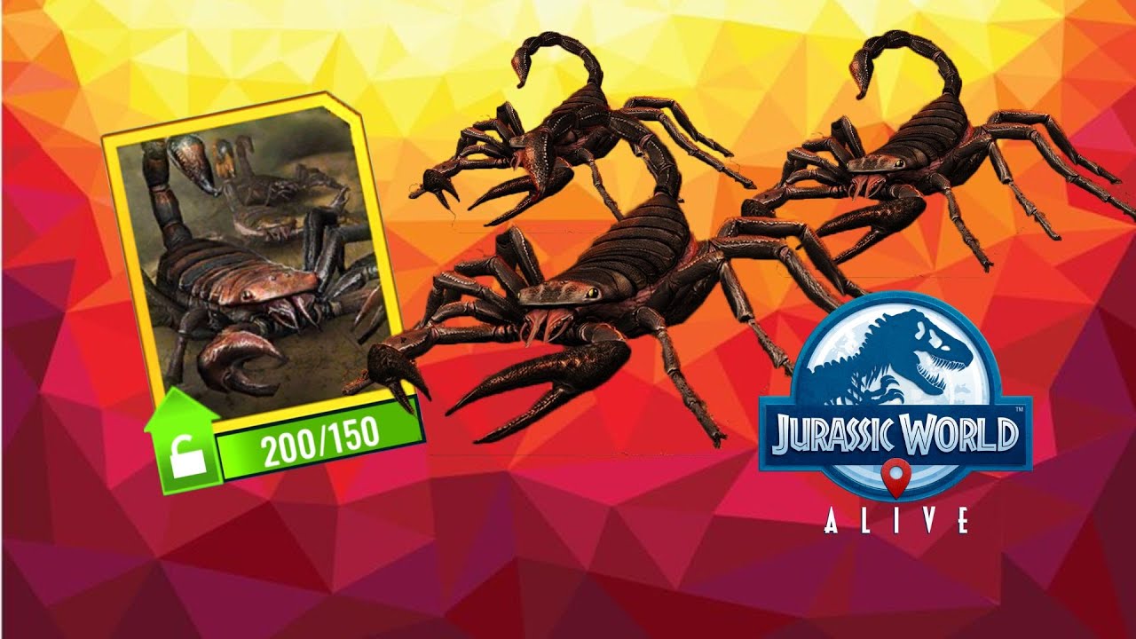 DESBLOQUEADA NUEVA CRIATURA PULMONOSCORPIUS !!! / JWA - JURASSIC WORLD ...