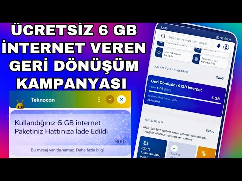 ÜCRETSİZ 6 GB İNTERNET KAMPANYASI ÇIKTI TÜM HATLAR - Vodafone - Turkcell - Bedava İnternet 2026