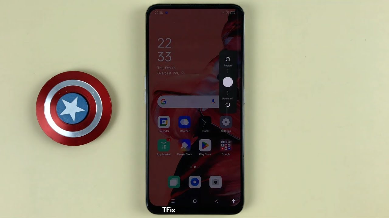 How to power off, restart without pressing the Power button on OPPO Reno2 F Android 11 - YouTube