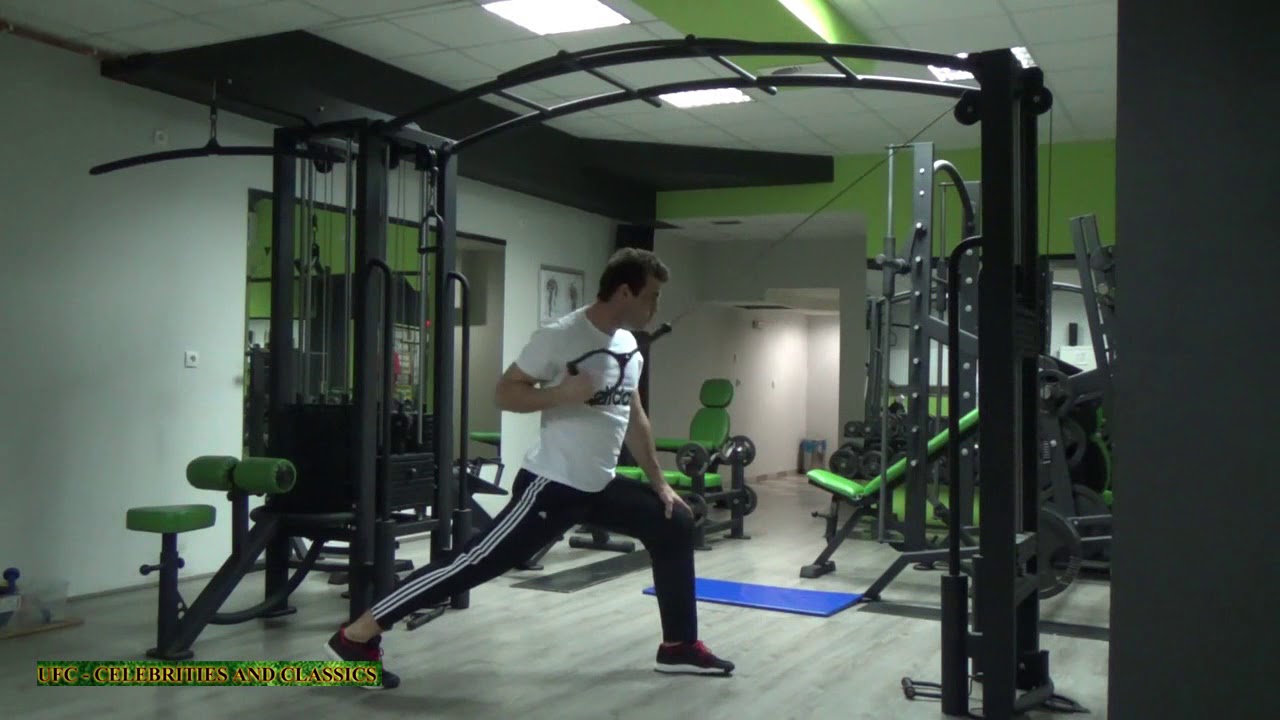 SPLIT STANCE HIGH CABLE ROW - HQ Strength Drill! - YouTube
