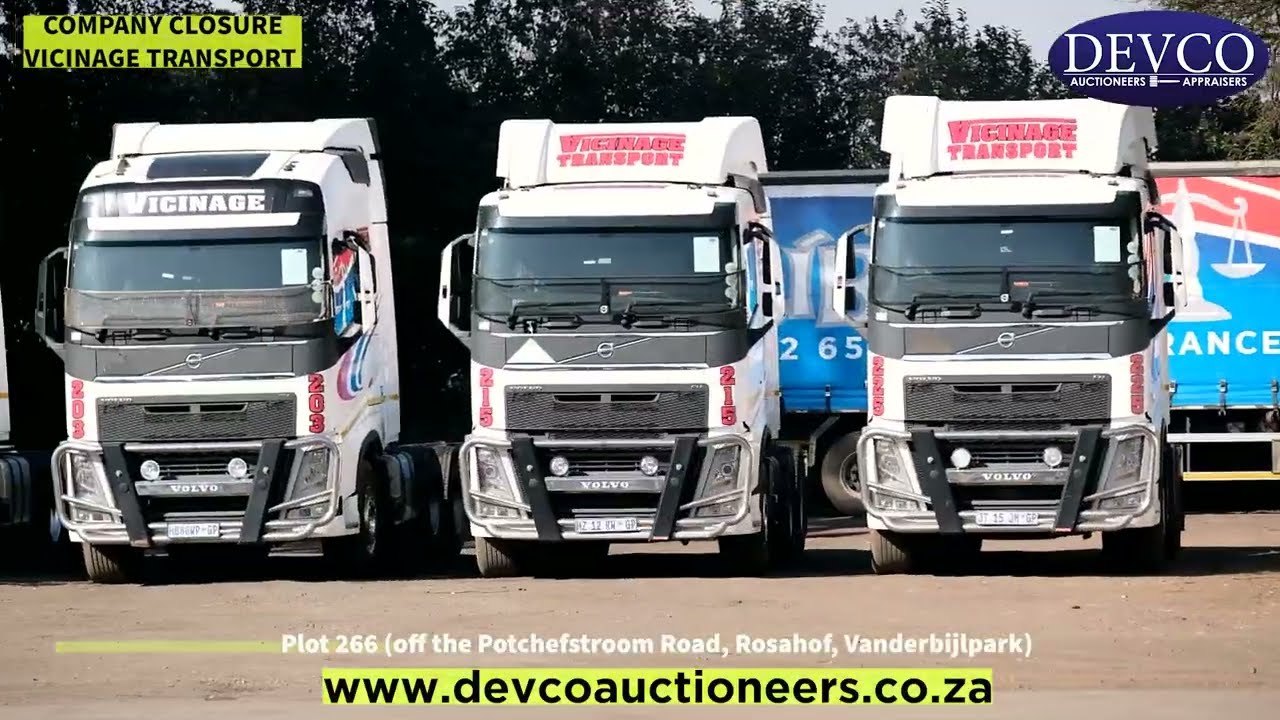 DEVCO AUCTIONEERS Vicinage transport Complete company closure ...