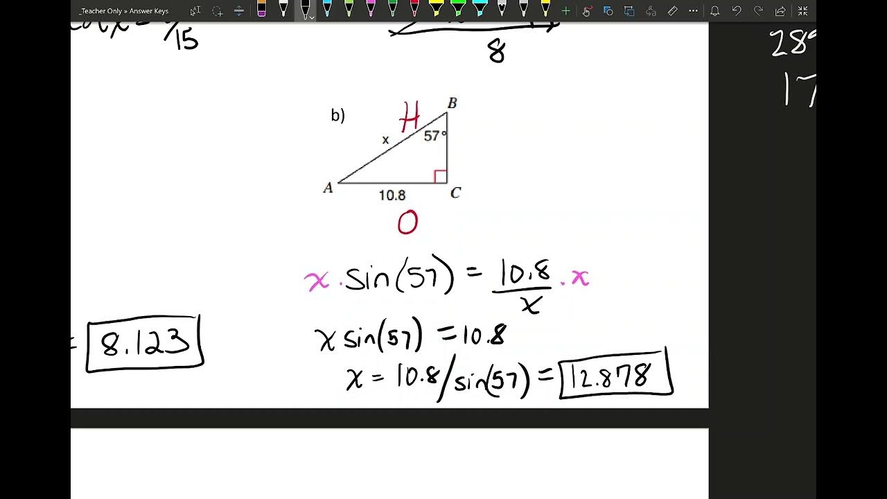 Honors Trigonometry Chapter 7 Review Solutions - YouTube