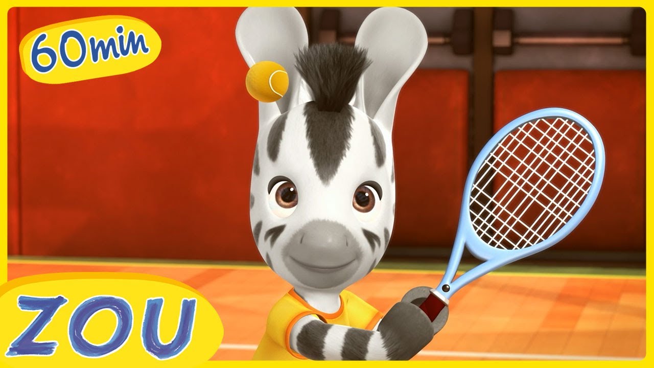 Zou Does All Sports | 1 Hour Compilation | Zou in English 🦓 | Cartoons ...