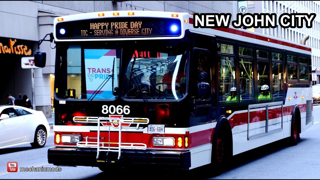 NEW JOHN CITY USA - New Flyer Industries Bus Legend of world maps of ...