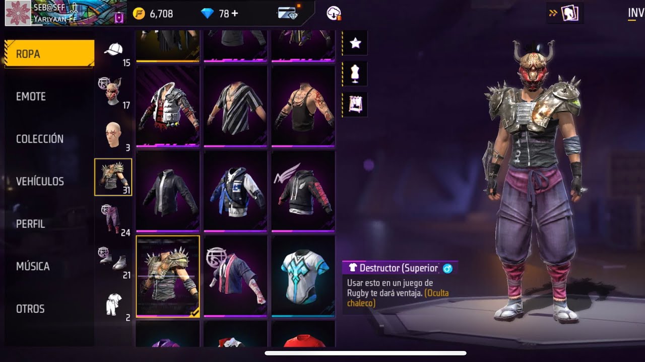 Esto es todo lo que tiene la Mejor cuenta Sakura de la Region Free Fire ...